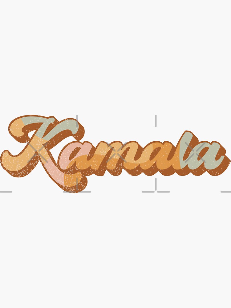 "Boho Kamala Script " Sticker for Sale by lilikoicake | Redbubble