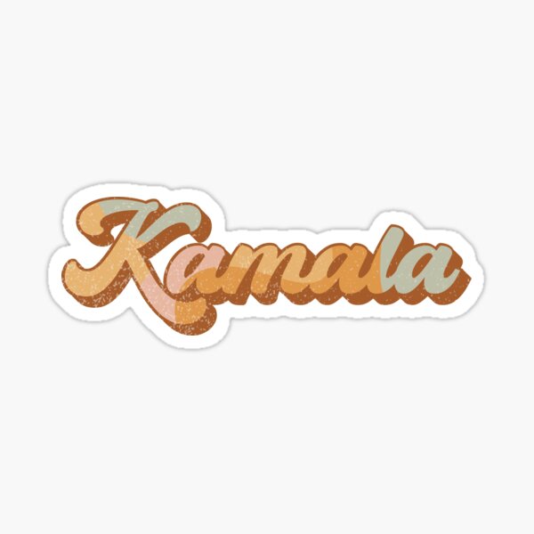 "Boho Kamala Script " Sticker for Sale by lilikoicake | Redbubble