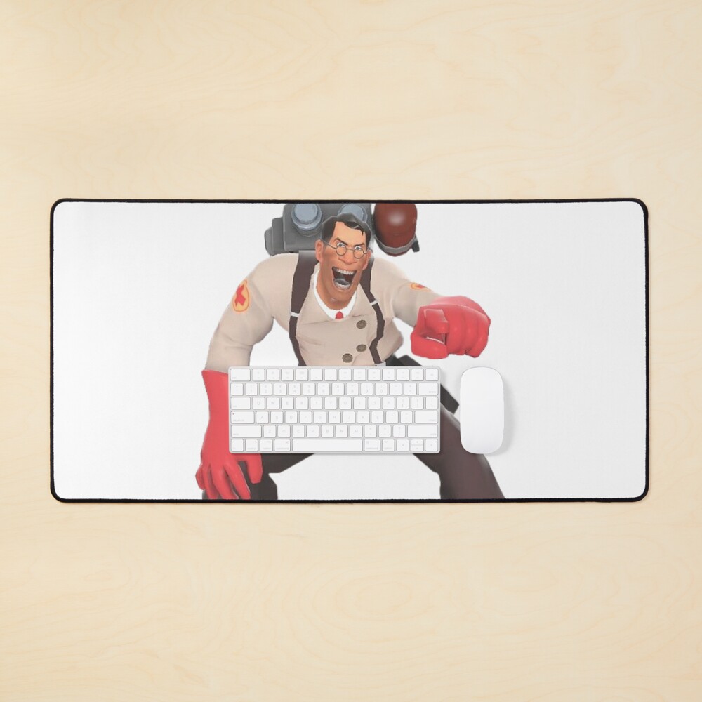 "tf2 medic laugh" Sticker for Sale by cgbyrd | Redbubble
