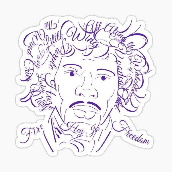 "Electric Portrait: The Hendrix Experience" Sticker for Sale by PaulGi | Redbubble