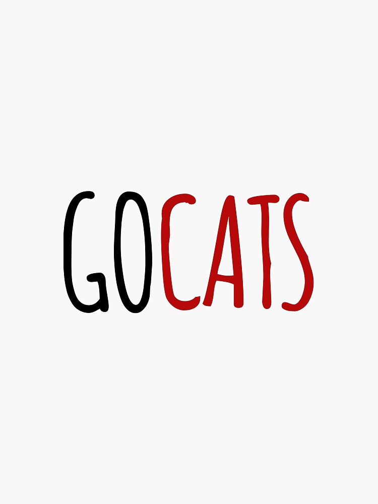 "Go Cats- CWU" Sticker for Sale by Bellawolfe | Redbubble