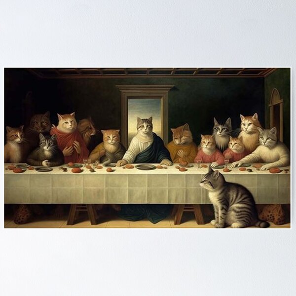 Spaghetti Cat Last Supper