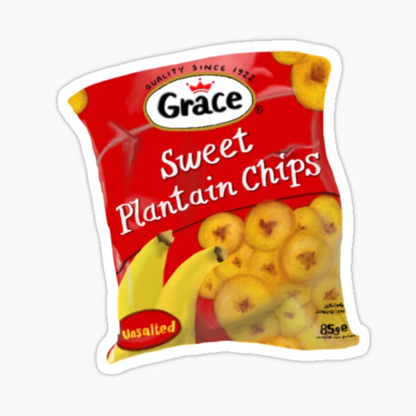 "Plantain Chips " Sticker for Sale by indigoviolet | Redbubble