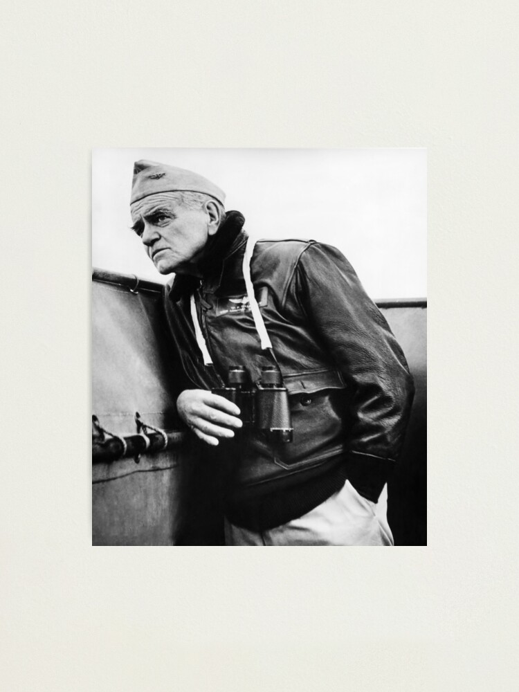 "Admiral William Bull Halsey - On Ship WW2" Photographic Print by warishellstore | Redbubble