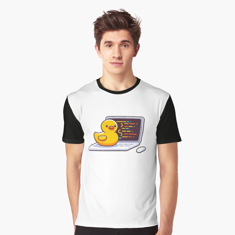 "Rubber Duck Programmer Debugging" Sticker for Sale by Pavel Detka ...