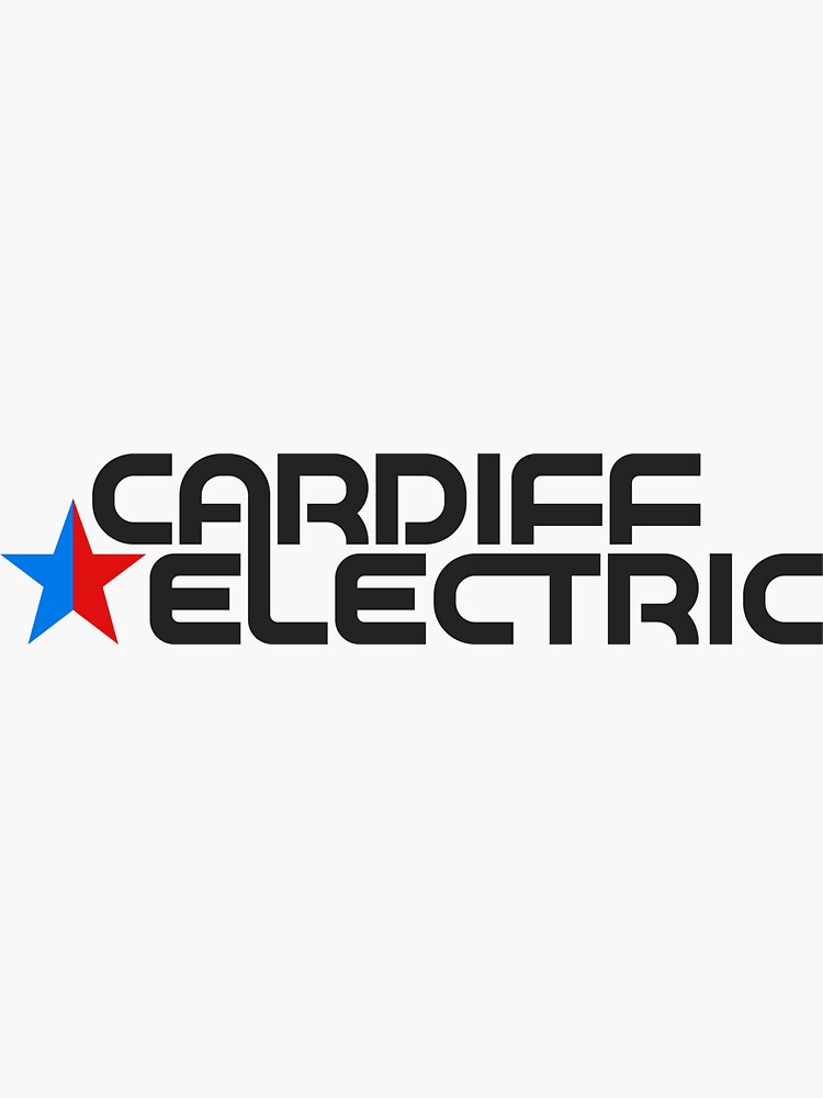 "CARDIFF ELECTRIC GREY" Sticker for Sale by cccomputersss | Redbubble