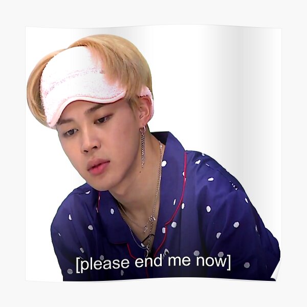 "Sleepy Jimin " Poster by kaptenzissou | Redbubble