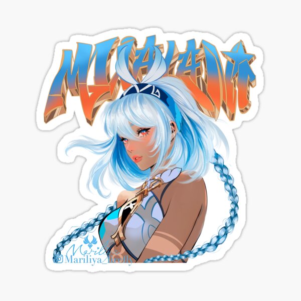 "mualani - genshin impact " Sticker for Sale by Mari-Firefly | Redbubble