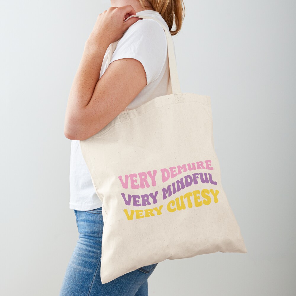 "Very demure, very mindful" Sticker for Sale by SunnyJoy | Redbubble