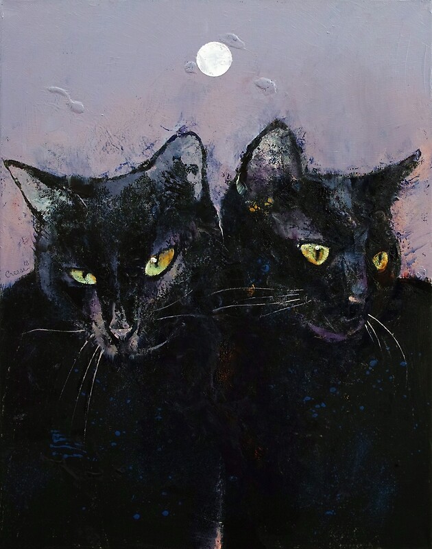 "Gothic Cats" by Michael Creese | Redbubble