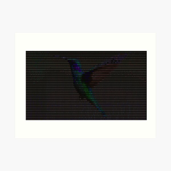 "Binary ASCII Code Bird 101010 Looking Up" Art Print for Sale by ...