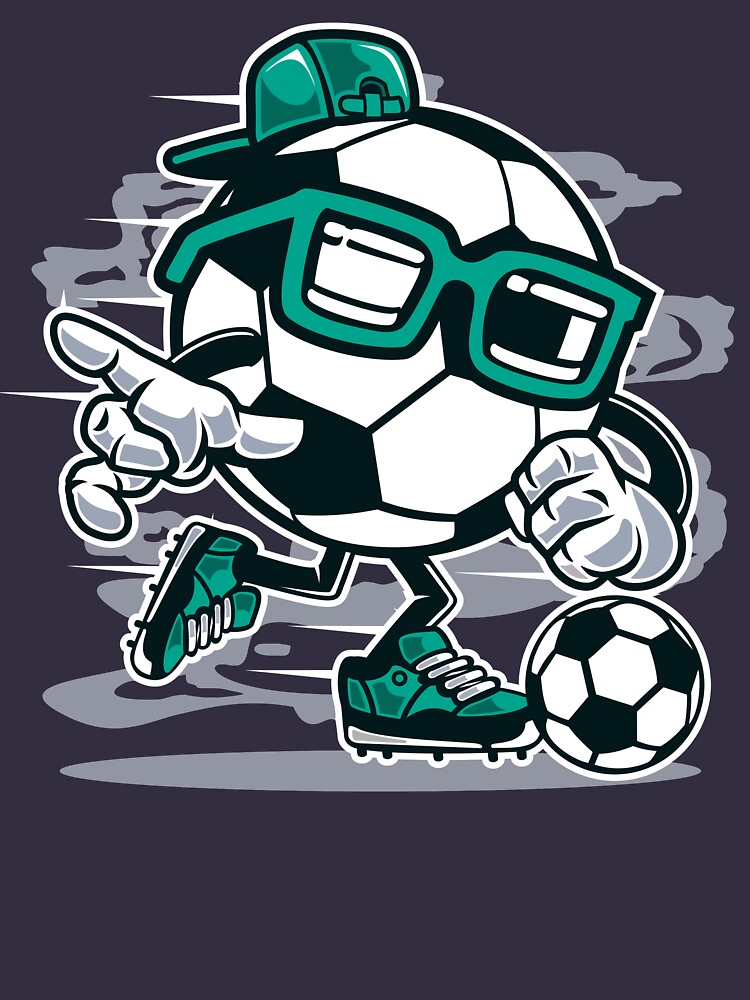 "Funny Cartoon Street Soccer Player Game Gift T-shirt For Kids" T-shirt ...