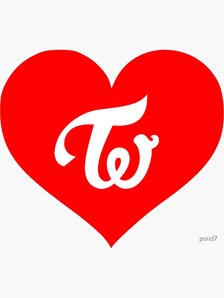 "TWICE heart" Sticker for Sale by pond7 | Redbubble