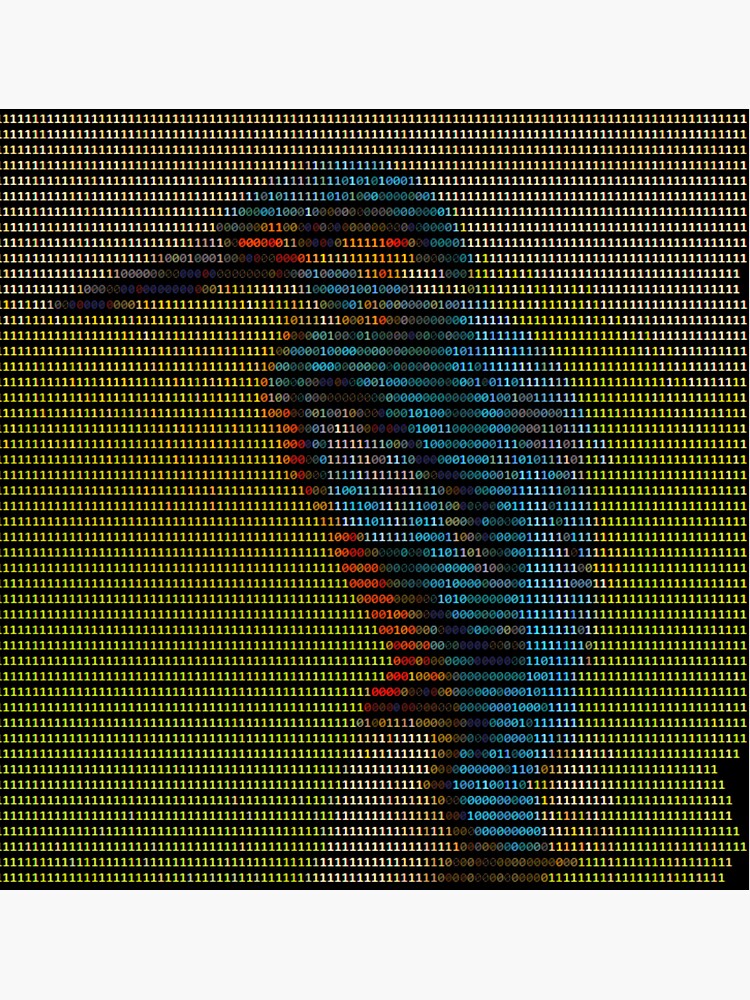"Binary ASCII Code Bird 101010 Field" Sticker for Sale by Nostalgio ...