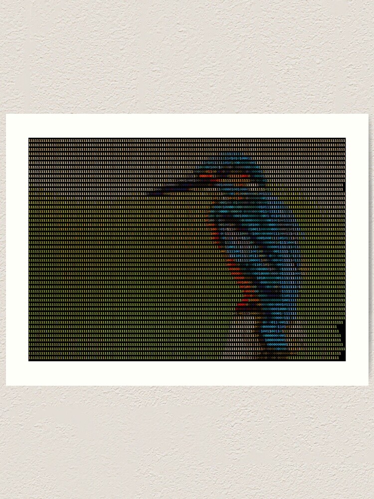 "Binary ASCII Code Bird 101010 Field" Art Print by Nostalgio | Redbubble