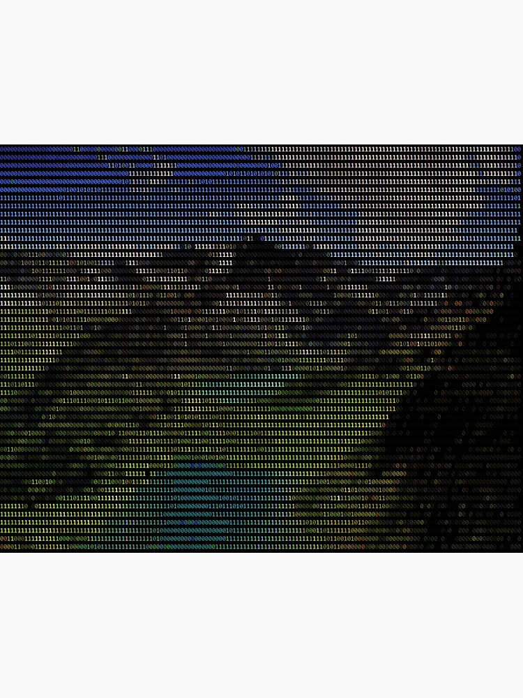 "Binary ASCII Code Mountains 101010 " Art Print by Nostalgio | Redbubble