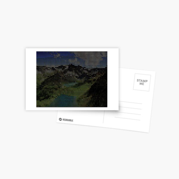 "Binary ASCII Code Mountains 101010 " Postcard by Nostalgio | Redbubble