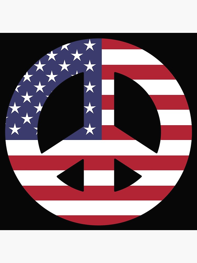"American Peace Symbol" Art Print by wickedcartoons | Redbubble