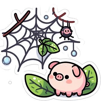 "Charlottes Web" Sticker for Sale by hit-gal | Redbubble