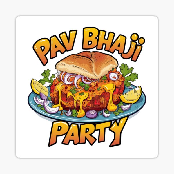 "Indian food- Pav Bhaji" Sticker for Sale by Globalcitytees | Redbubble