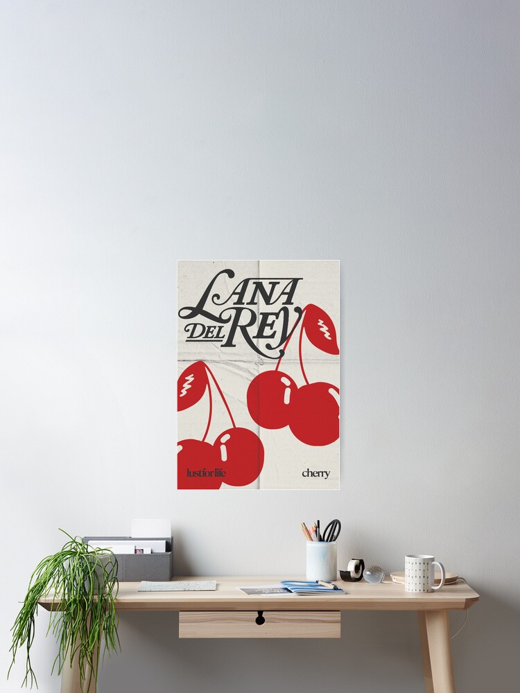 "Lana Del Rey | Cherry Poster Print" Poster for Sale by SadeeInk ...