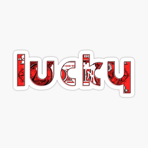 "Lucky Design with Dollar Bill Aesthetics" Sticker for Sale by 4rpixs ...
