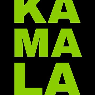 "Bold KAMALA letters for Kamala Harris supporters" Sticker for Sale by ...