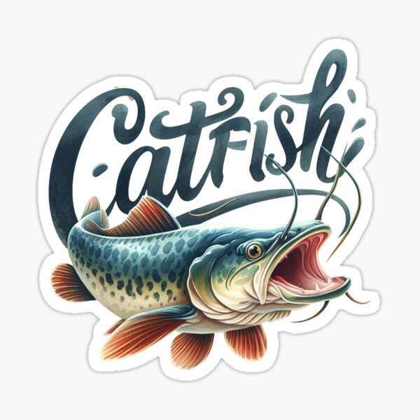 "Flathead Catfish" Sticker for Sale by devonclemon | Redbubble