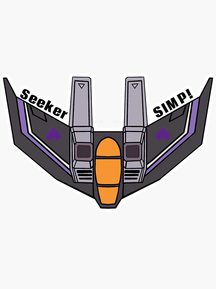 "Skywarp Seeker Fan" Sticker for Sale by SwervesBarPod | Redbubble