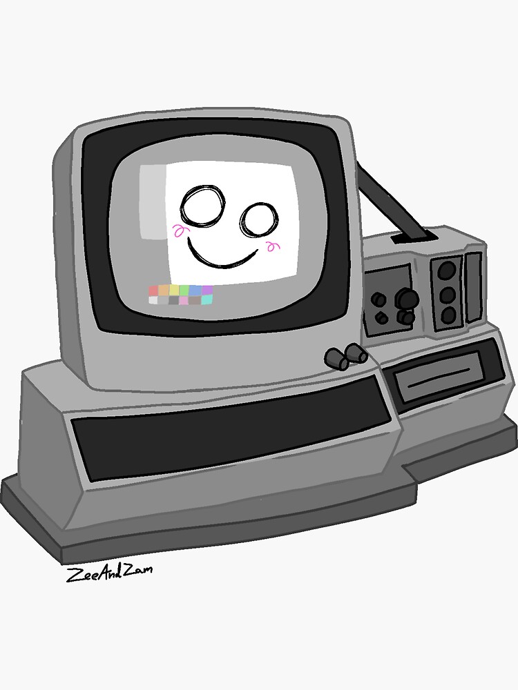"p.AI.nter computer" Sticker for Sale by ZeeAndZam | Redbubble