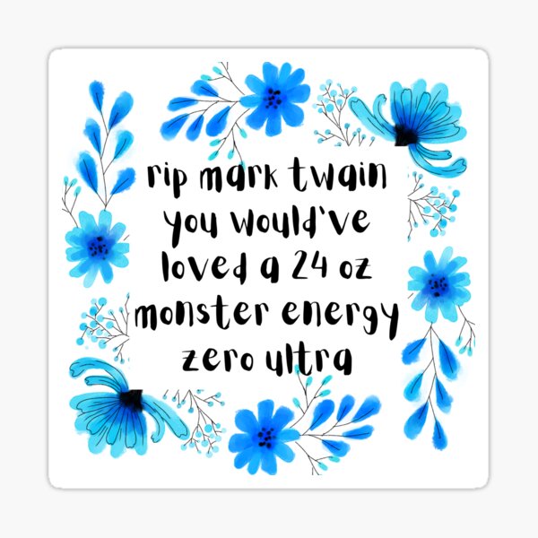 "24 oz monster energy zero ultra" Sticker for Sale by supremescully ...