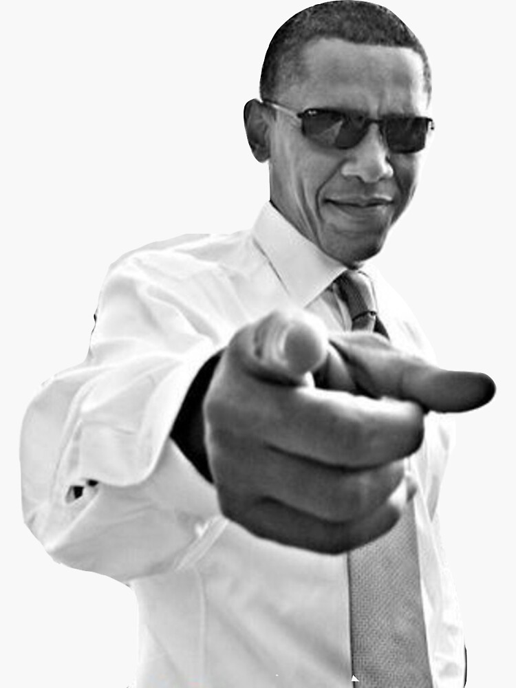 "Barack Obama Sticker " Sticker for Sale by lindsaynicole | Redbubble