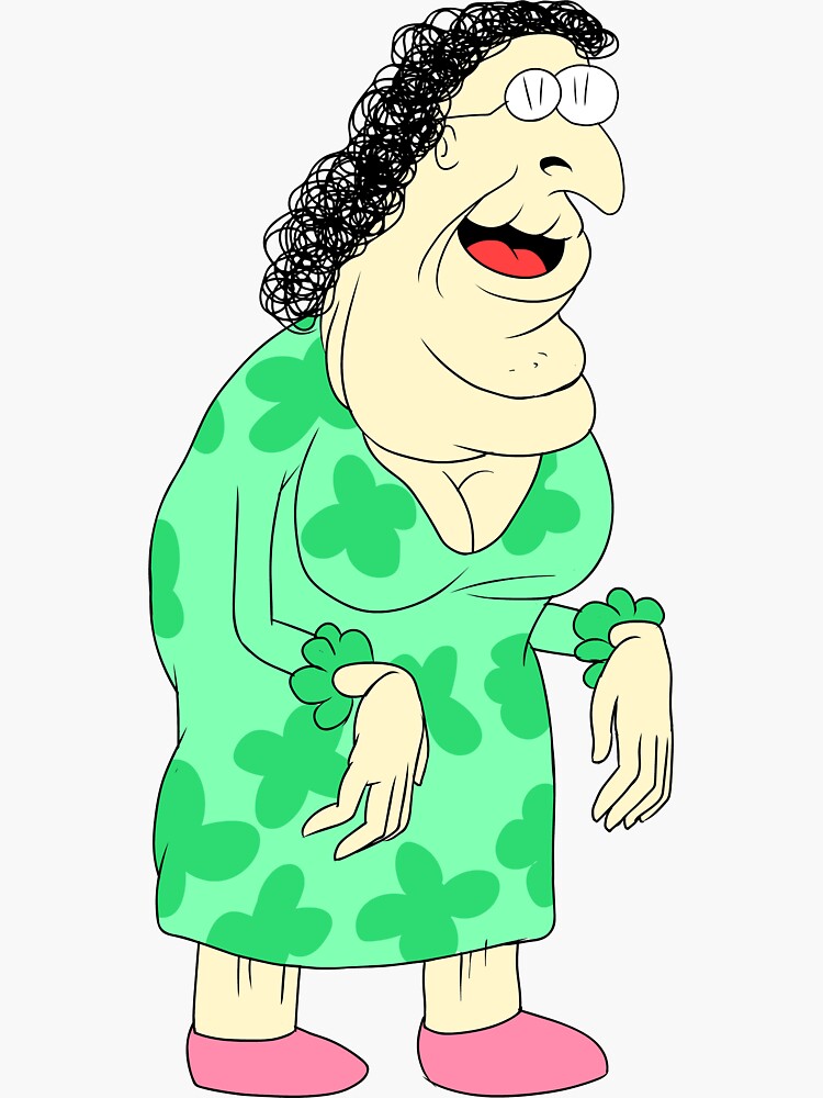 "Desmond's Mom Smiling Friends" Sticker for Sale by Quistlor | Redbubble
