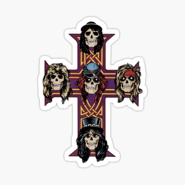 "GNR Tribute Artwork" Sticker for Sale by DigitalMoods | Redbubble