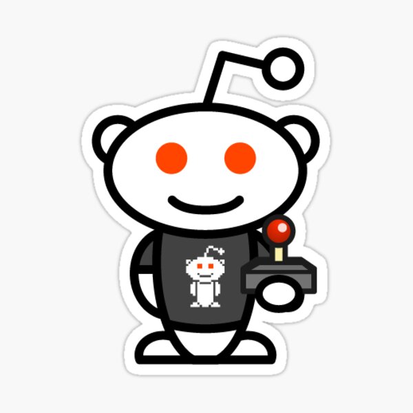 "Reddit r/gaming Sticker Snoo" Sticker for Sale by toxicSTRYDR | Redbubble