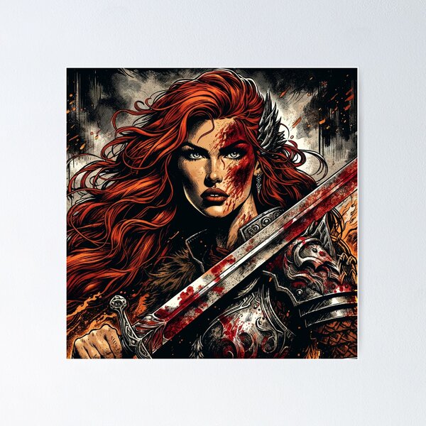 "Red Sonja: Warrior Queen of the Hyborian Age vol.14" Poster for Sale by janarspixels | Redbubble