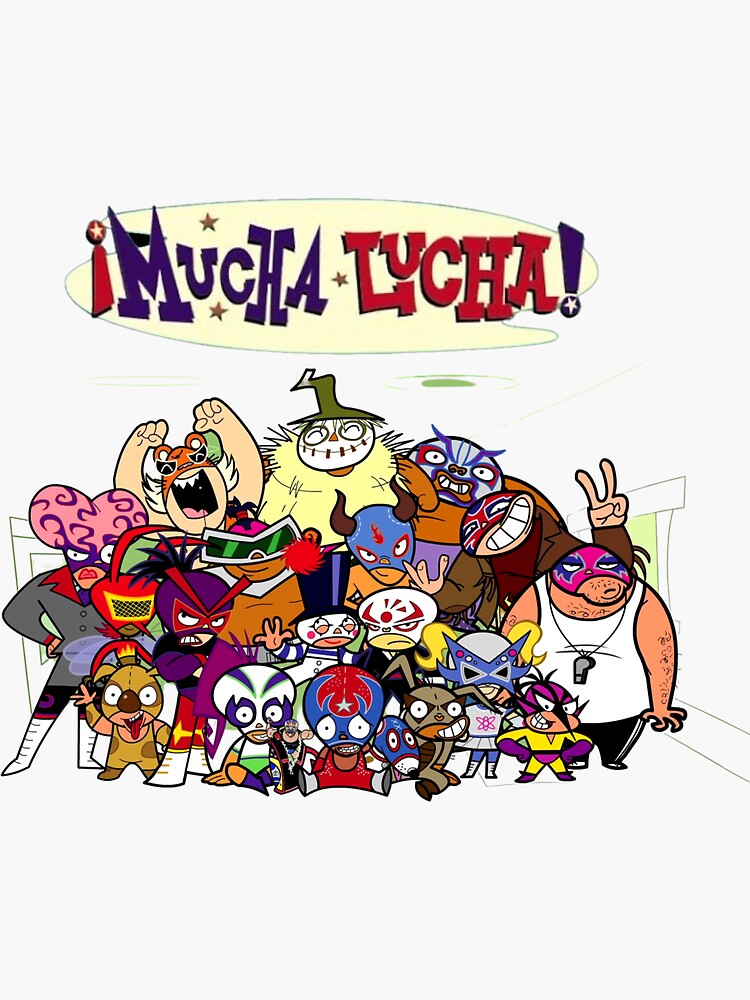 "Mucha Lucha full character picture" Sticker for Sale by Sques87 ...