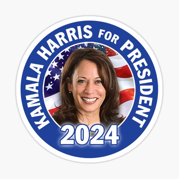 "Kamala Harris for 2024 President" Sticker for Sale by VincentArtist ...