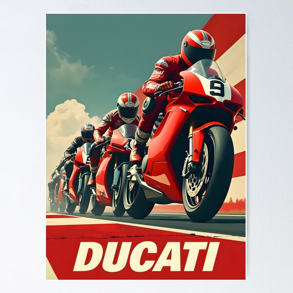 "Ducati" Poster for Sale by ShaneWalkerArt | Redbubble