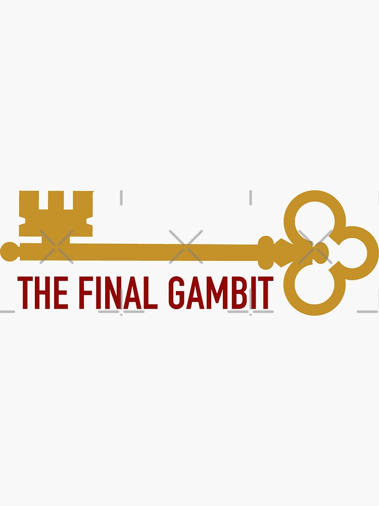 "The Inheritance Games The Final Gambit Text with Key" Sticker for Sale ...