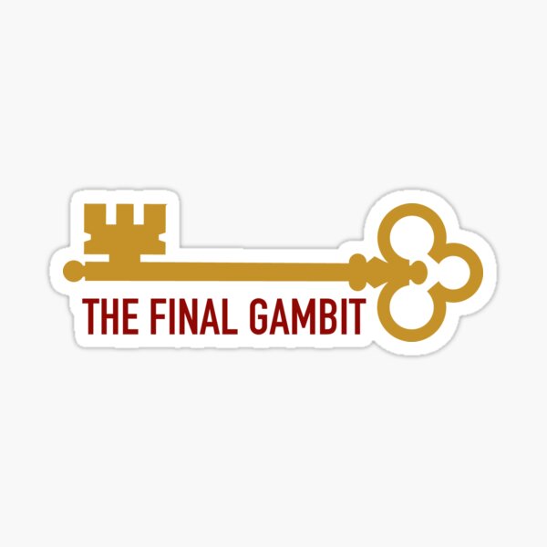 "The Inheritance Games The Final Gambit Text with Key" Sticker for Sale ...
