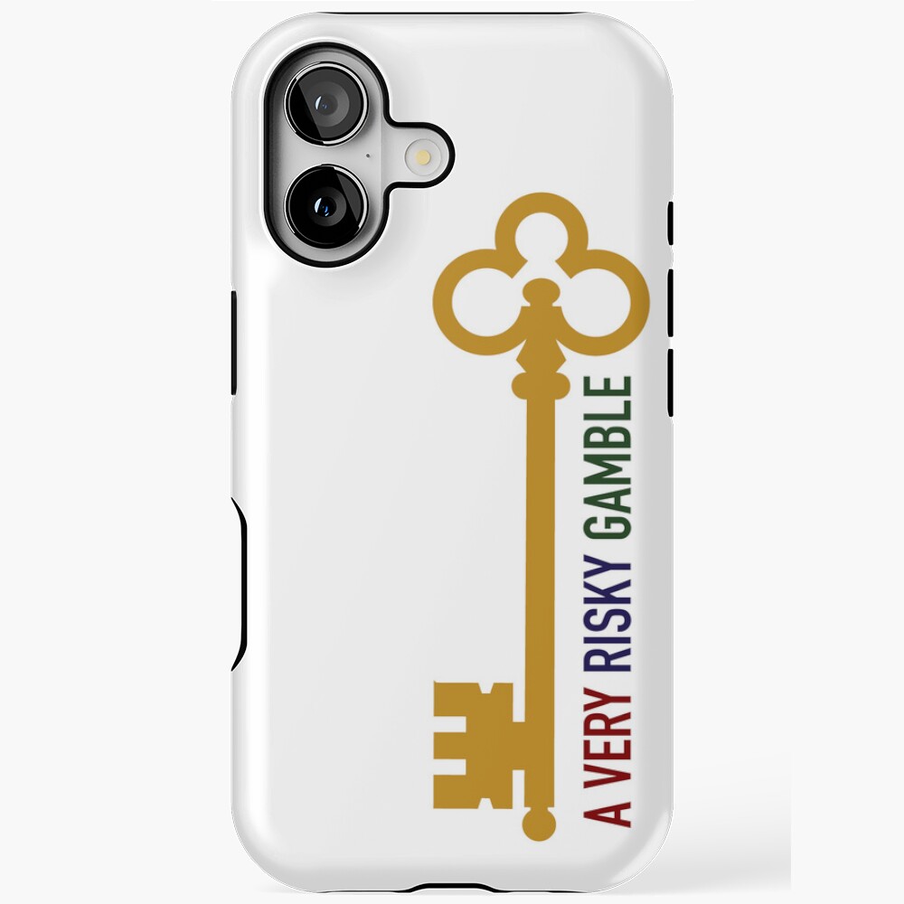 "The Inheritance Games A Very Risky Gamble Text with Key" Sticker for ...