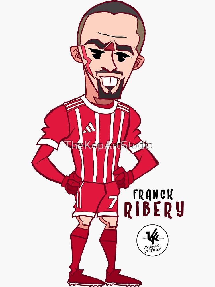 "Franck Ribéry" Sticker for Sale by TheKopArtStudio | Redbubble