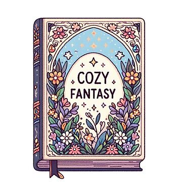 "Cute Cozy Fantasy Book sticker with Flowers" Sticker for Sale by ...