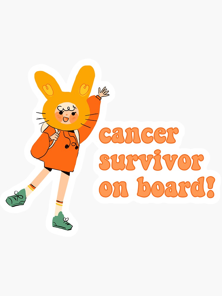 "Cancer Survivor Bumper Sticker" Sticker for Sale by Katie Edmonston ...