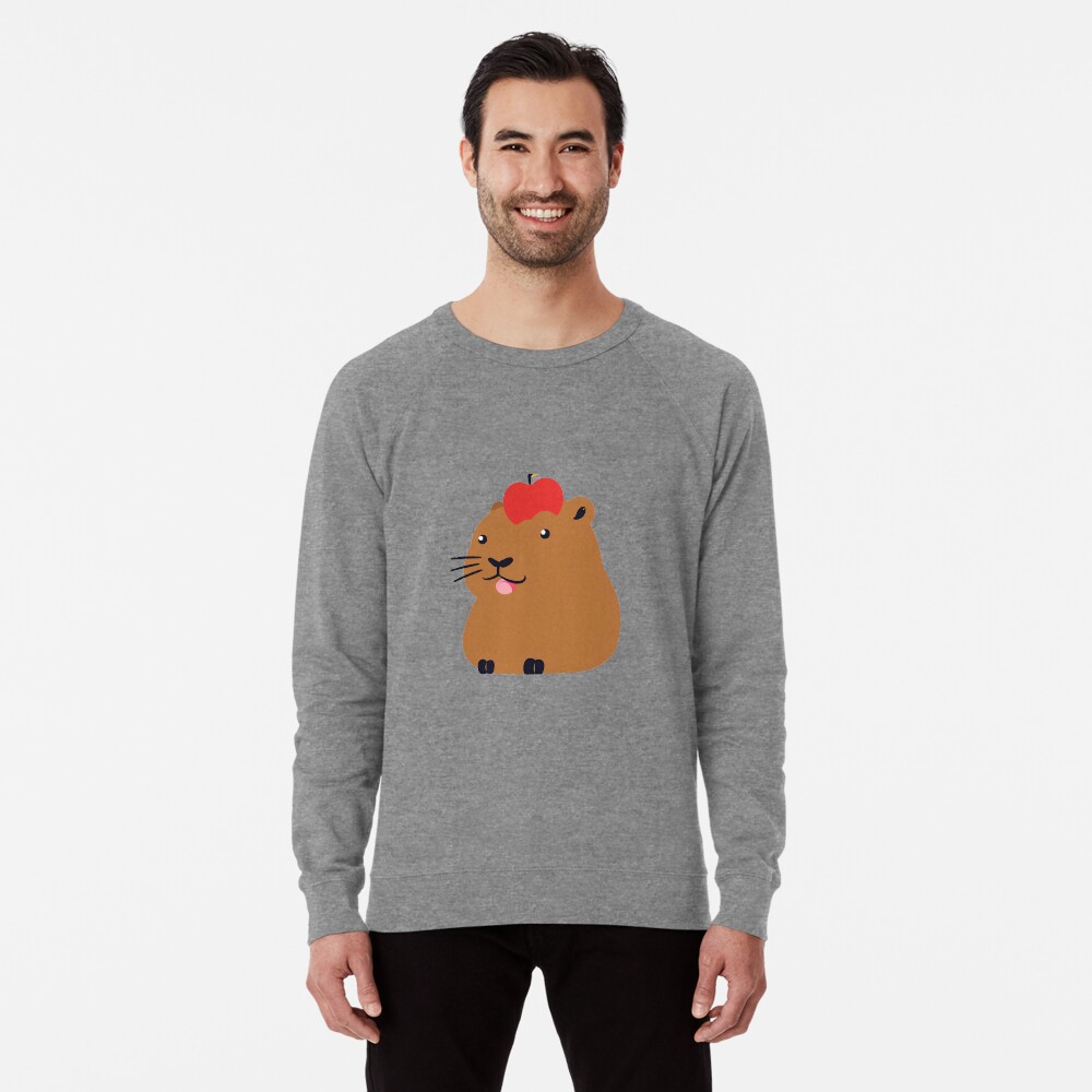 "Capybara, apple on head, annoying face" Sticker for Sale by KAM7On ...