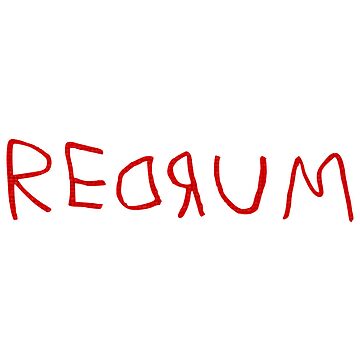 "Redrum, The Shining," Sticker for Sale by BoxcarApparel | Redbubble