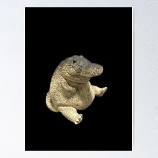 "Cute Sitting Crocodile Meme" Poster for Sale by PrecisionByAJSM ...