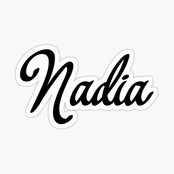 "Nadia" Sticker by Shalomjoy | Redbubble