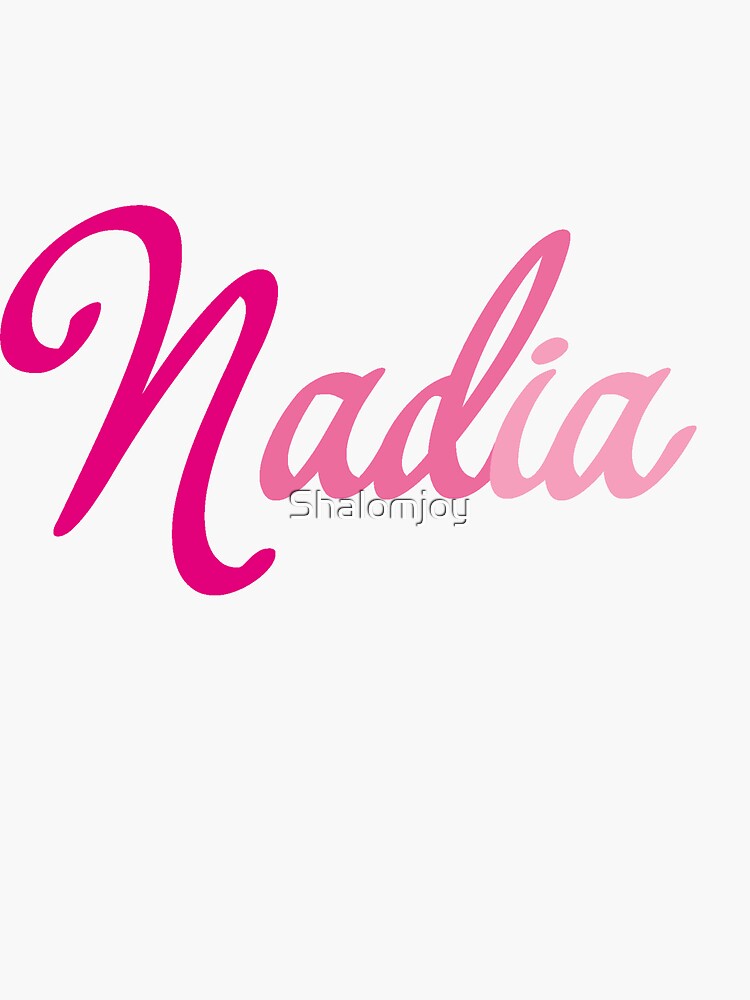 "Nadia" Sticker by Shalomjoy | Redbubble